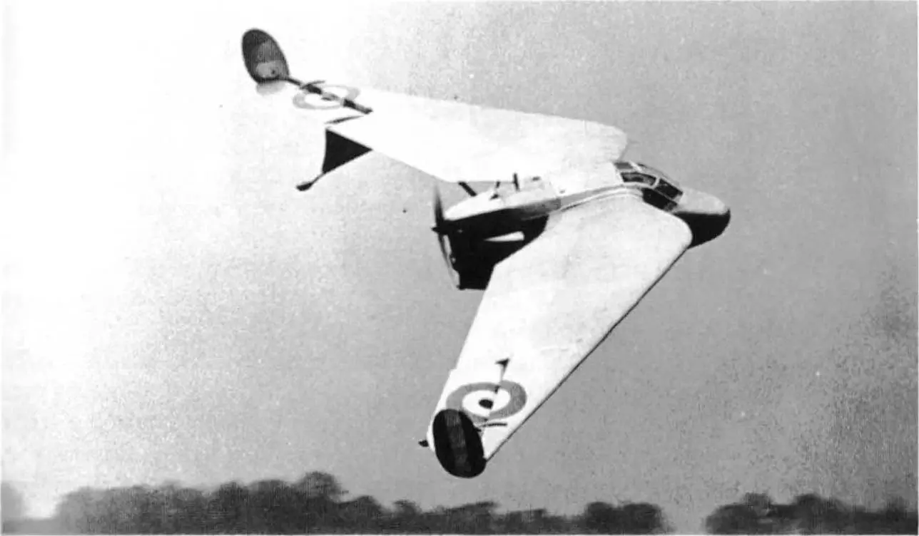 Geschichte der Pterodaktylen. Erfahrenes Versuchsflugzeug Westland Pterodactyl IV. Vereinigtes Königreich