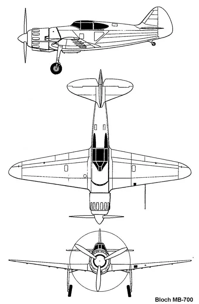 د بلوک MB-700 سپک جنګي سکیمونه