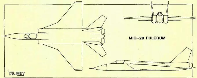 Pesawat Soviet berpengalaman melalui mata Barat. Fighter Fighter Mig-29 Fulcrum (MIG-29)