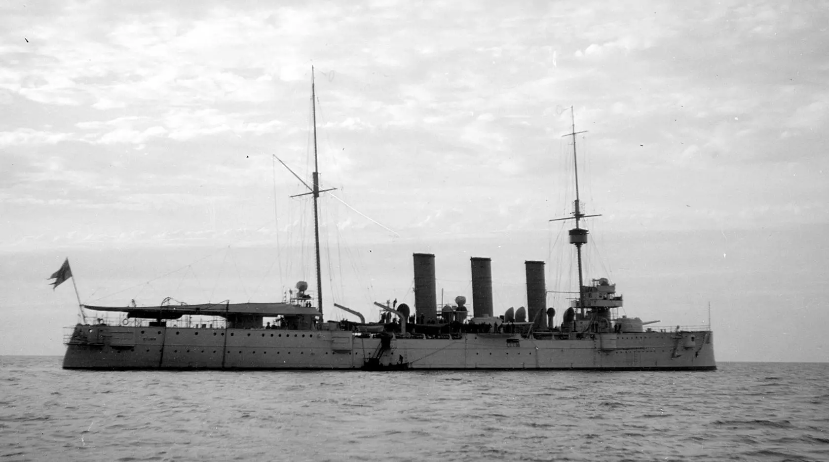 Armored cruiser Fylgia. Sweden jẹ ọkọ oju -omi kekere ti ihamọra ihamọra ni agbaye.