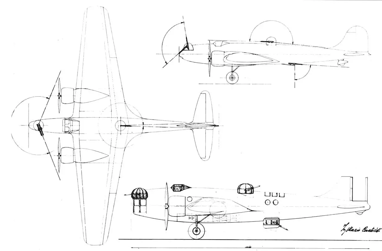 Andrea Kourami. Bombardéry pre Regia Aeronautica. Letecká súťaž 1934