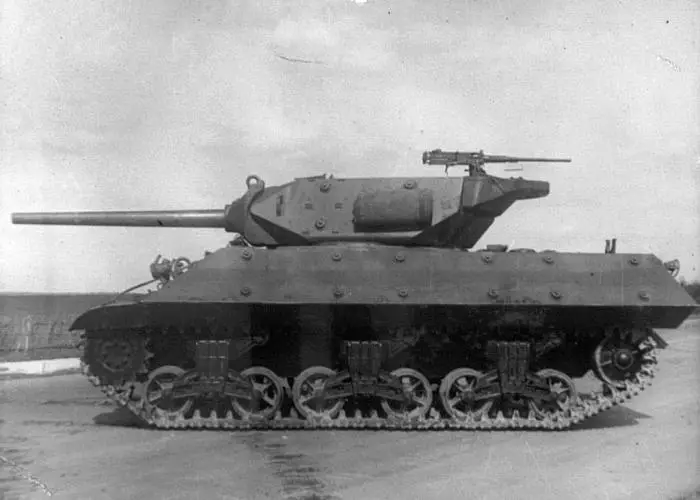 Test yn 'e USSR. Tank fernieler Gun Motor Carriage M10