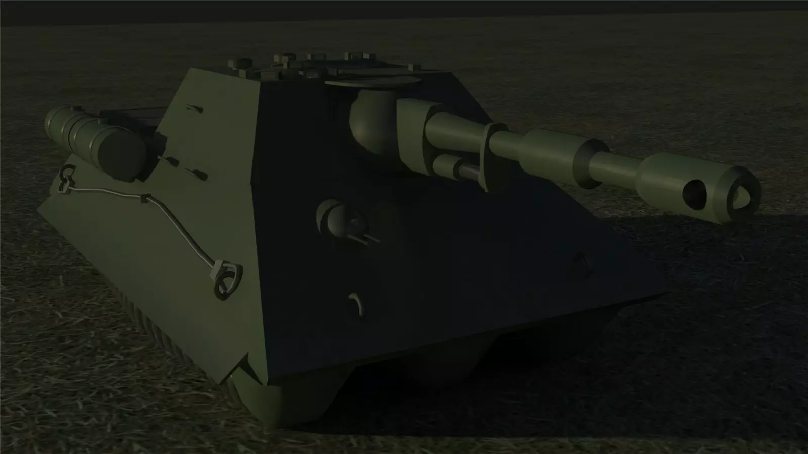 Tigutank 122 mm kahuriga - TSh -122. NSV Liit