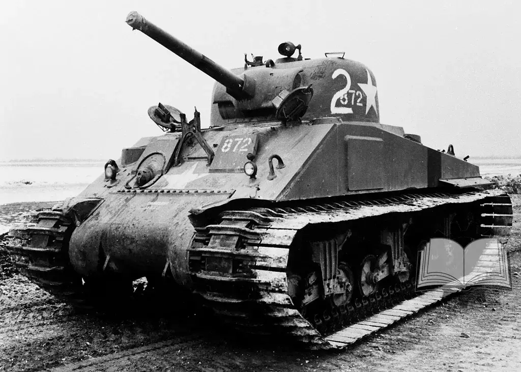 37-tommer ledningssporer til medium tank M4. Først gav de tvetydige resultater, men senere kom til praktisk