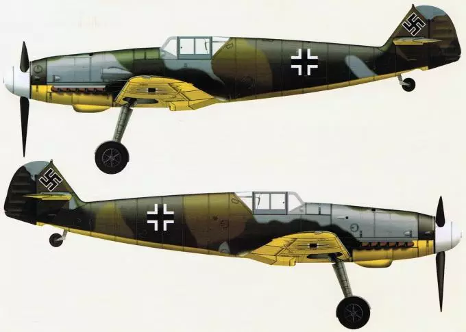 Máy bay chiến đấu bị bắt Messerschmitt Me 109. Phần 12