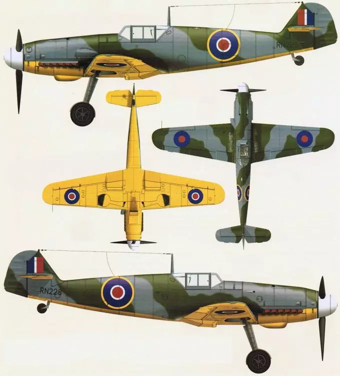 Diffoddwyr wedi'u dal Messerschmitt Me 109. Rhan 12