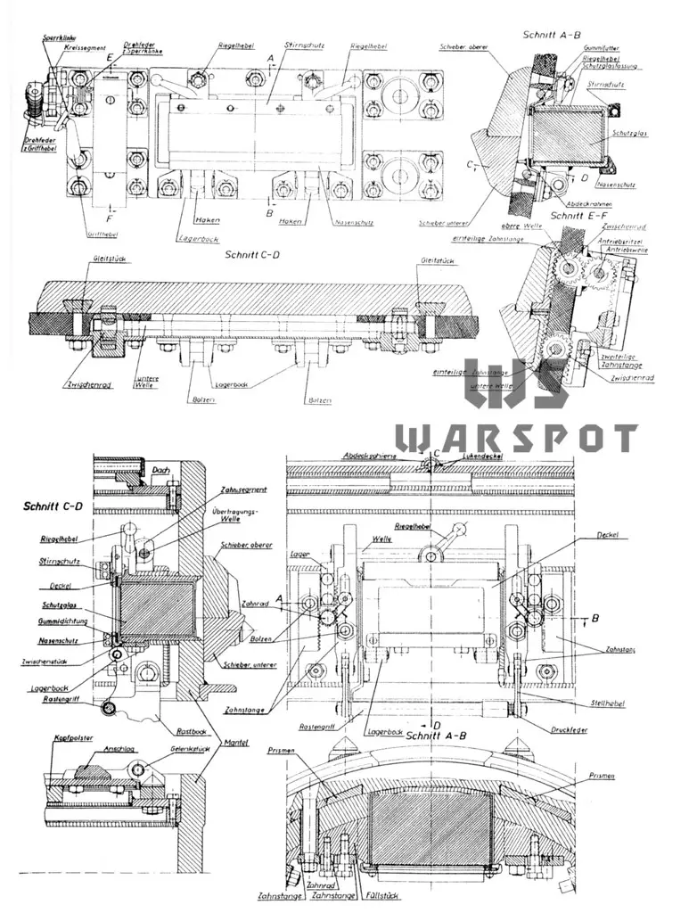 Sa yo te aparèy yo obsèvasyon nan chofè a ak kòmandan nan tank mwayen Alman an 1939. Nan tan sa a yo te nan mitan pi bon an, sepandan, lè l sèvi avèk yon sistèm ak blòk vè pa t 'yon bon lide.