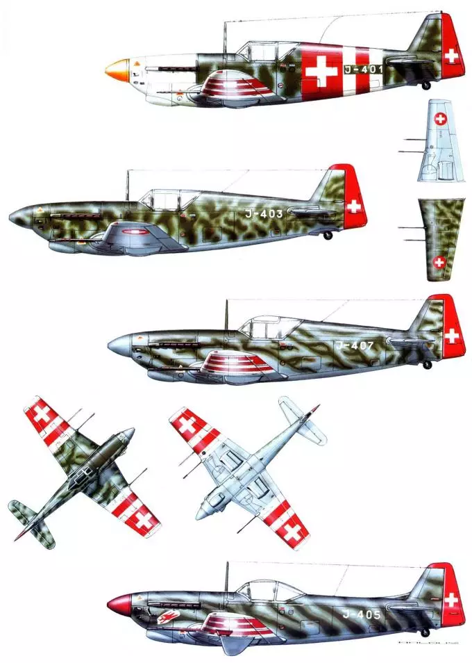 مصمم سويسري. مقاتلات Doflug D-3802 و D-3802A و D-3803 الجزء 1
