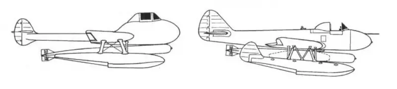Ballery (venstre) og fuselative (højre) PSN-2 muligheder