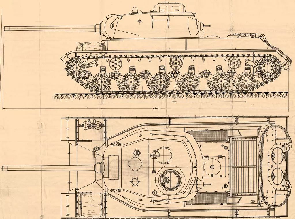 Kev pom dav dav ntawm IS lub tank nrog rab phom 85 mm D-5T. Qhov kawg ntawm Tsib Hlis 1943