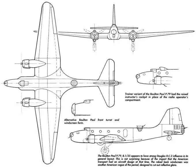 Boulton-Paul P.79 တာလတ်ပစ်ဗုံးကြဲလေယာဉ်စီမံကိန်း ယူနိုက်တက်ကင်းဒမ်း