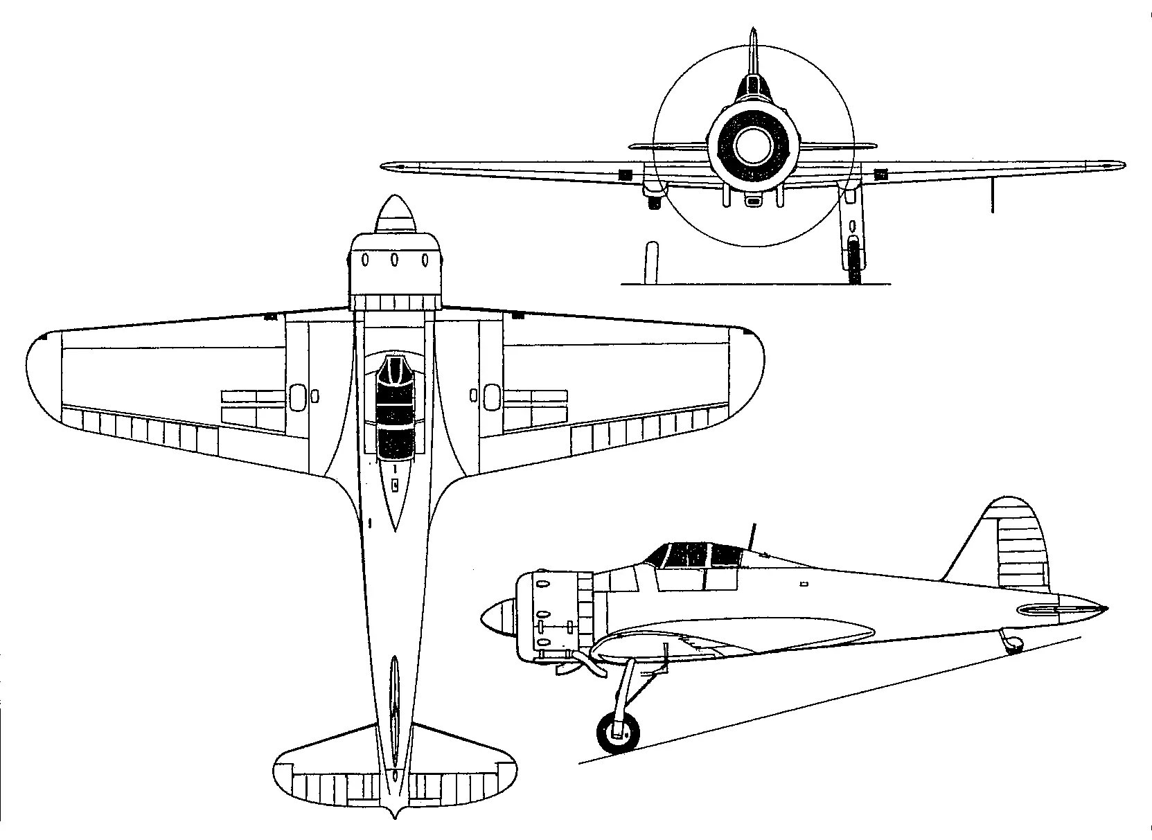 格洛斯特 F.5 / 34。幸運失敗者遊行。英國。 1937 克。