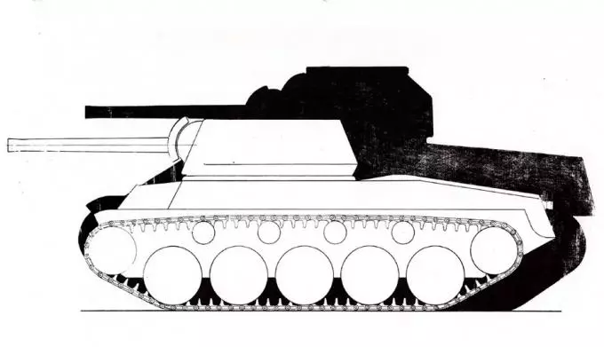 Side-by-side konparezon. T49 GMC ACS la te enferyè pa sèlman M4 Tank Mwayen an, men tou pou destriktè tank mwayen yo.