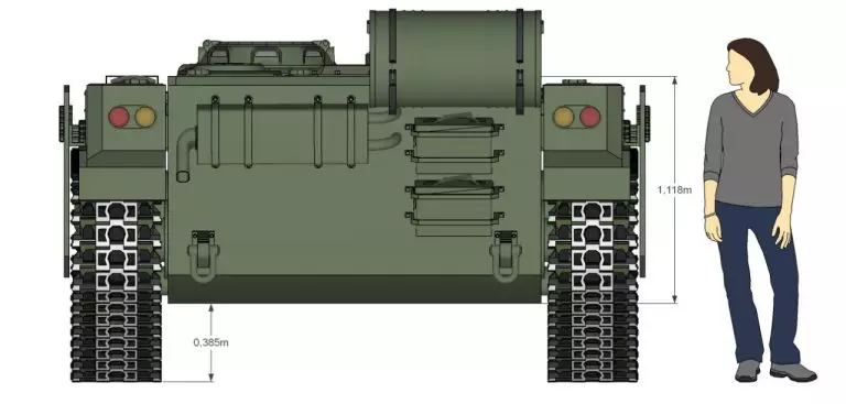 Universelt chassis med bakmotoroppsett