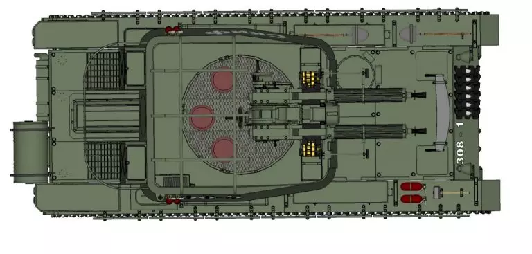 中型高射自行火炮，带两门 37 毫米自动高射炮，型号 1928