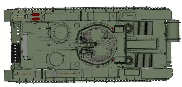 Medium luftfarts selvgående pistol med to 20 mm automatiske kanoner ShVAK