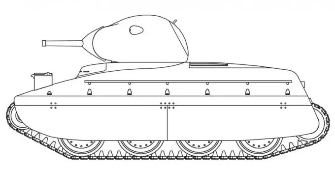 Reconstrución do aspecto de AMX 40, autor - Vsevolod Martynenko