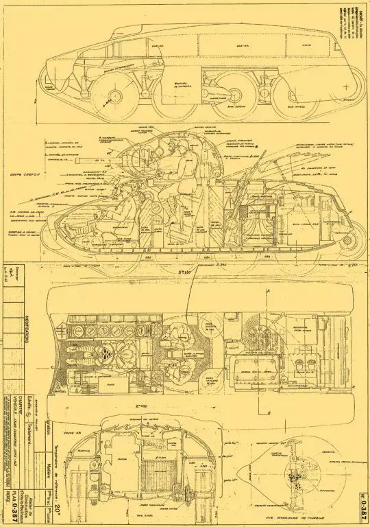 Proxecto de proxecto do tanque de cabalería AMX 40, marzo de 1940