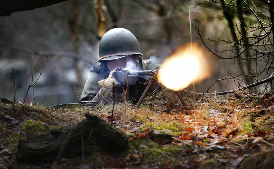 Operation Amherst. Rekonstruktion af en episode af Anden Verdenskrig (foto og video)