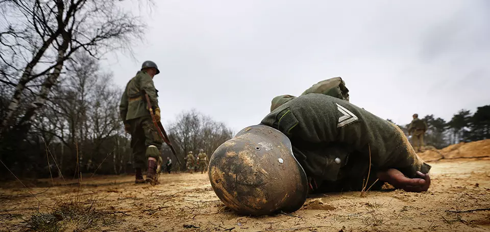 Operation Amherst. Rekonstruktion af en episode af Anden Verdenskrig (foto og video)