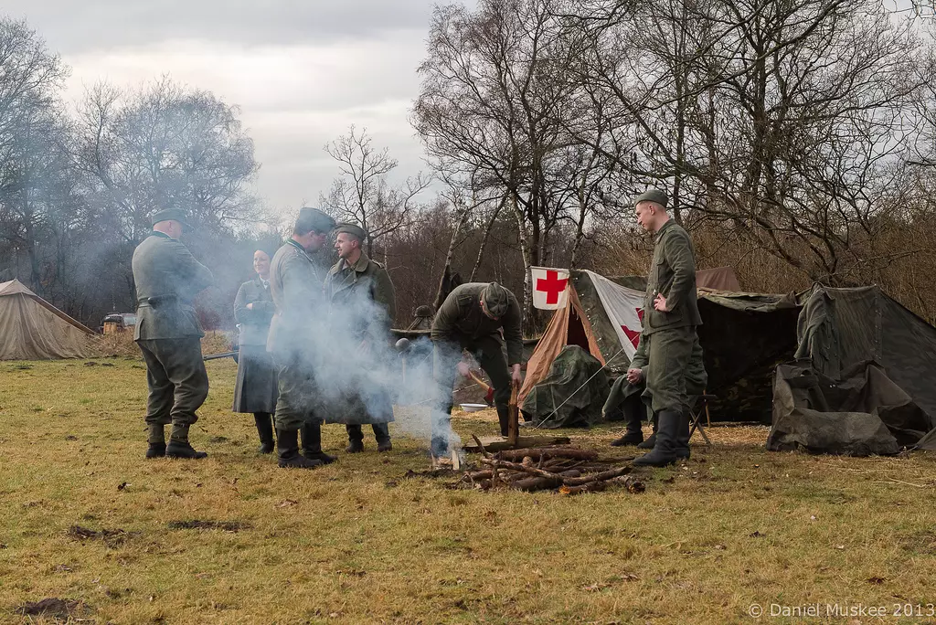 Operation Amherst. Rekonstruktion af en episode af Anden Verdenskrig (foto og video)