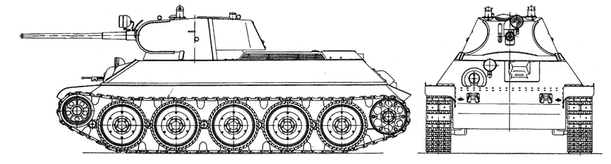 T-34/45 mod. 1940 s 45-milimetrskim topom VT-38