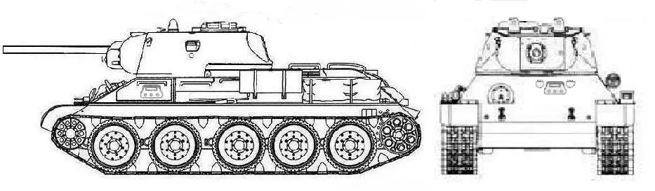 T-34 / KVl mod. 1942 s lijevanom kupolom i topom S-5 / 65T 65 mm