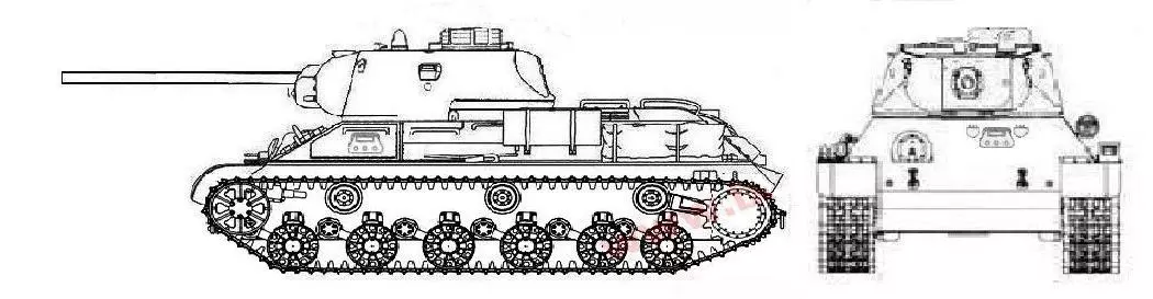 T-34 / KVl mod. 44 g. med kanon ZIS-4/65