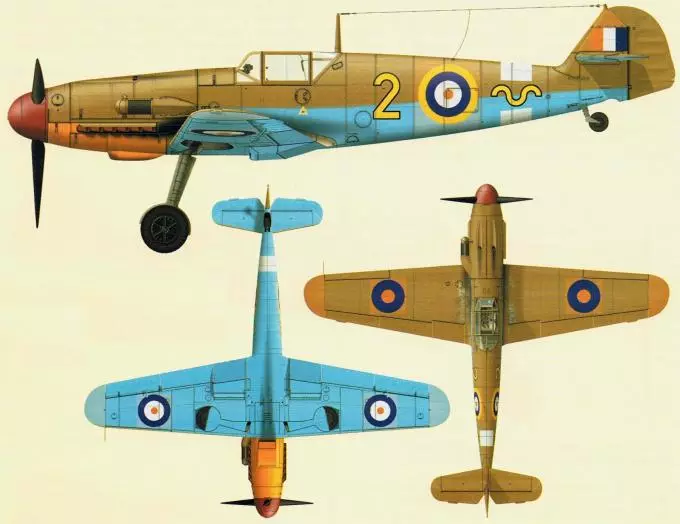 Captured fighters Messerschmitt Me 109. ສ່ວນ 10