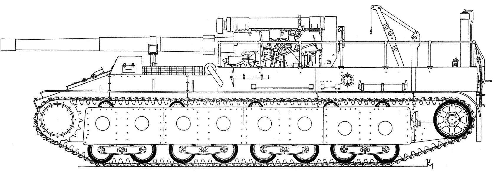 Instalación de artillería autopropulsada Su-14. A URSS.