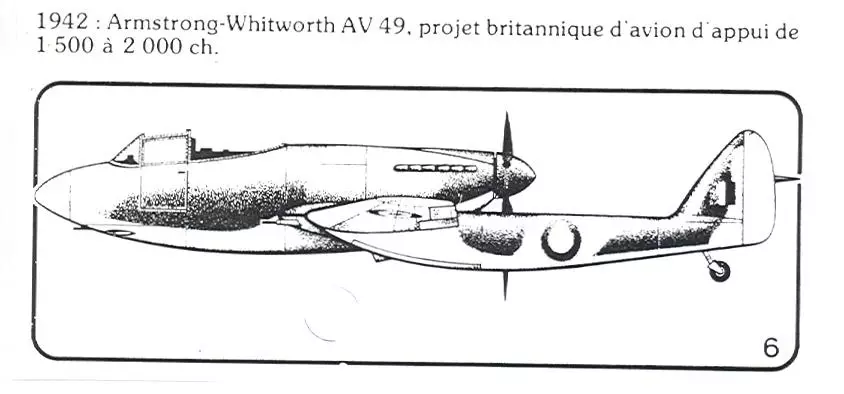 第二次世界大戰期間英國衝鋒隊的項目。攻擊機 Cunliffe-Owen 和 Armstrong Whitworth AW.49 的項目