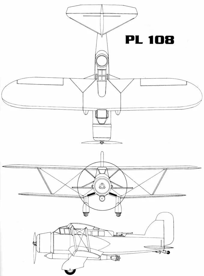 Muaj kev paub txog lub foob pob foob pob / foob pob tawg Levasseur PL.107 / 108. Fabkis