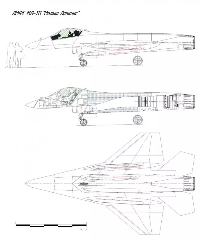 Amateur projects of light multifunctional aircraft. Part 1 Project of a light front-line fighter ML-111