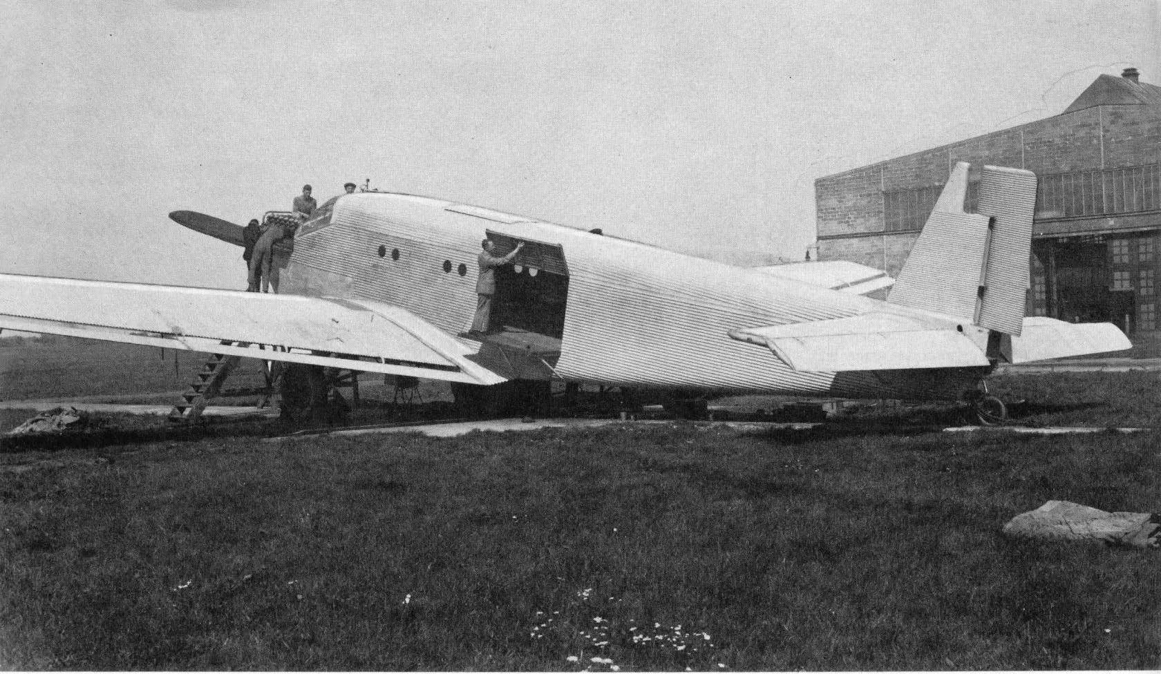 Yhden moottorin Junkers Ju 52. Osa 1