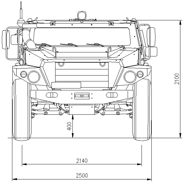 120 mm selbstfahrend Waff um Wolf Chassis