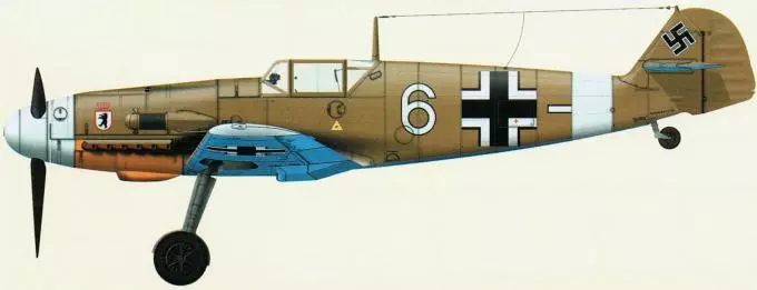 Fangede krigere Messerschmitt Me 109. Del 14