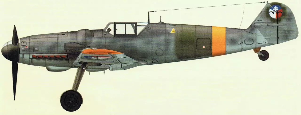 Fangede krigere Messerschmitt Me 109. Del 34