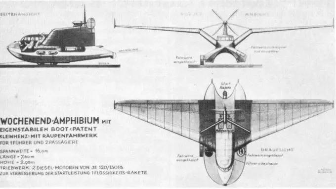 Proyecto de avión anfibio ligero Franz Kleinchenz