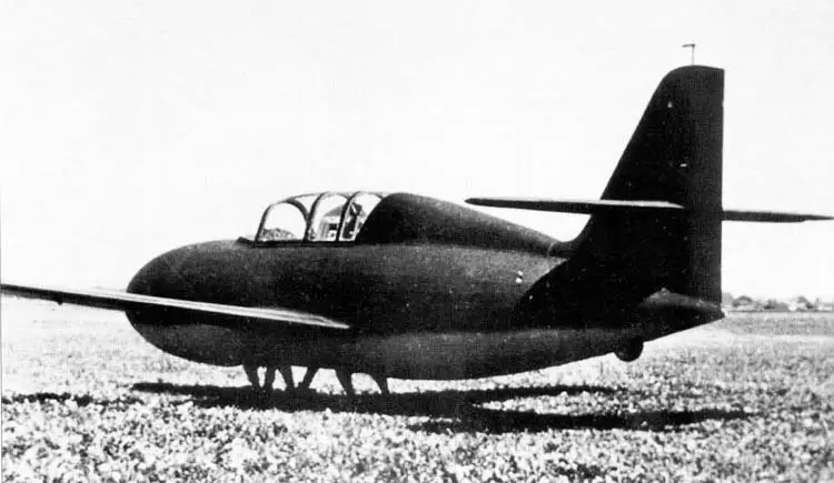 Lluitador experimentat Messerschmitt Me 328. Alemanya