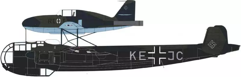 Tajribali jangchi Messerschmitt Me 328. Germaniya