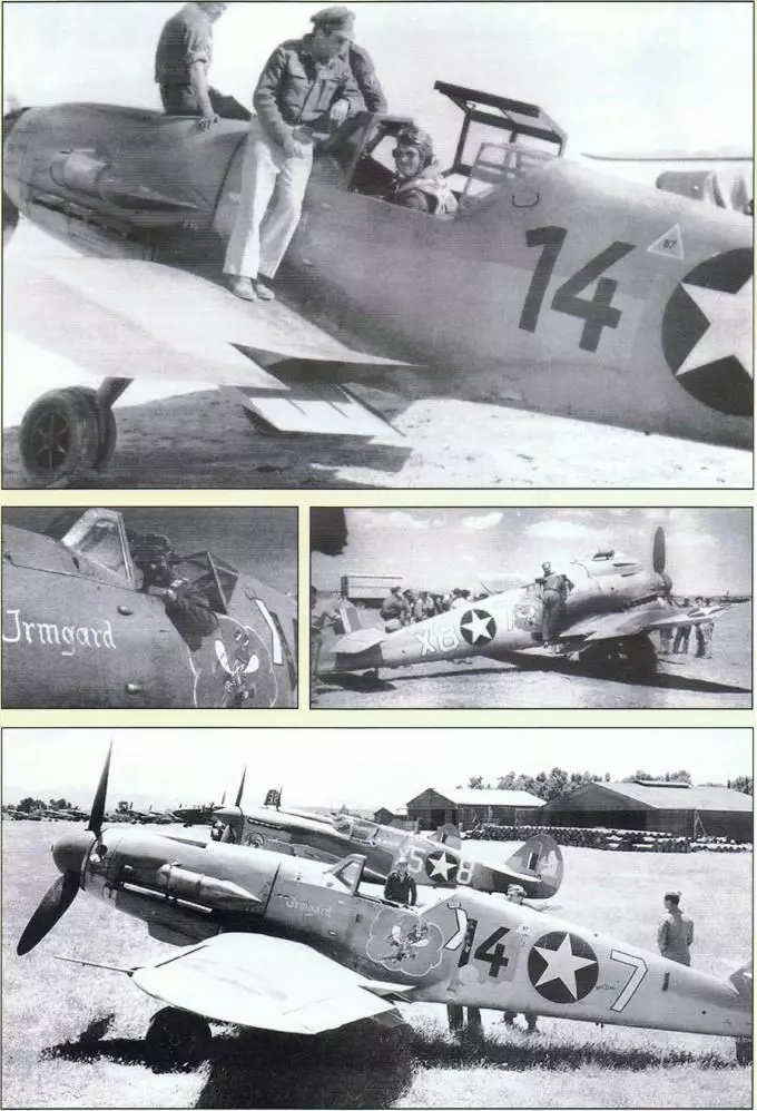 Tutulan döyüşçülər Messerschmitt Me 109. 15 -ci hissə