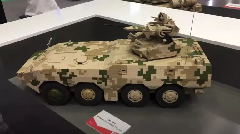 Layouten på den kinesiska BMP VN1 8X8 är en exportversion av ZBL-08. Författare: abseona. Bildkälla: YouTube.com