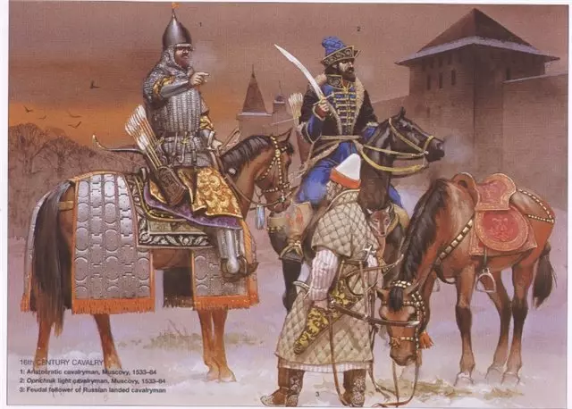 Brnění a zbraně ruských vojáků v 16. století