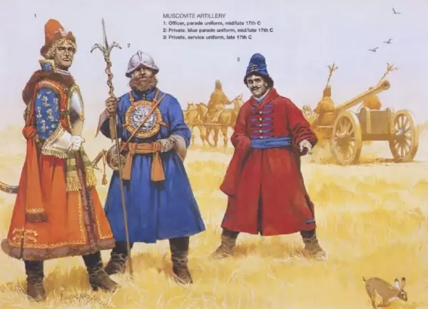 Moskauer Artilleristen des 17. Jahrhunderts