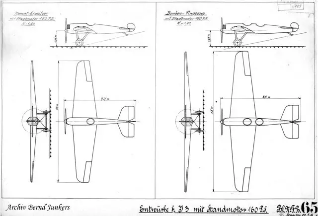 Alvas ēzeļa pēcnācējs. Pieredzējis cīnītājs Junkers J 2. Vācija