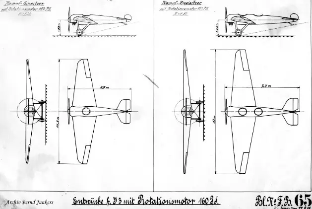 양철 당나귀의 후예. 숙련 된 전투기 Junkers J 2. 독일