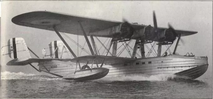 Reyndur flugbátur Saunders-Roe A.7 Severn. Bretland