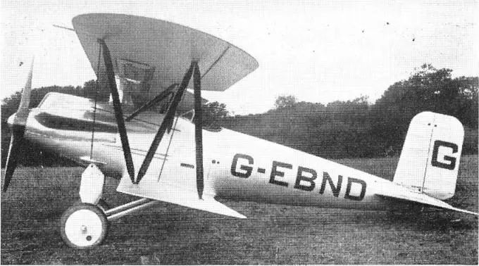 Loitadores de especificación F.9 / 26. Loitador experimentado Avro 566 Avenger. Reino Unido