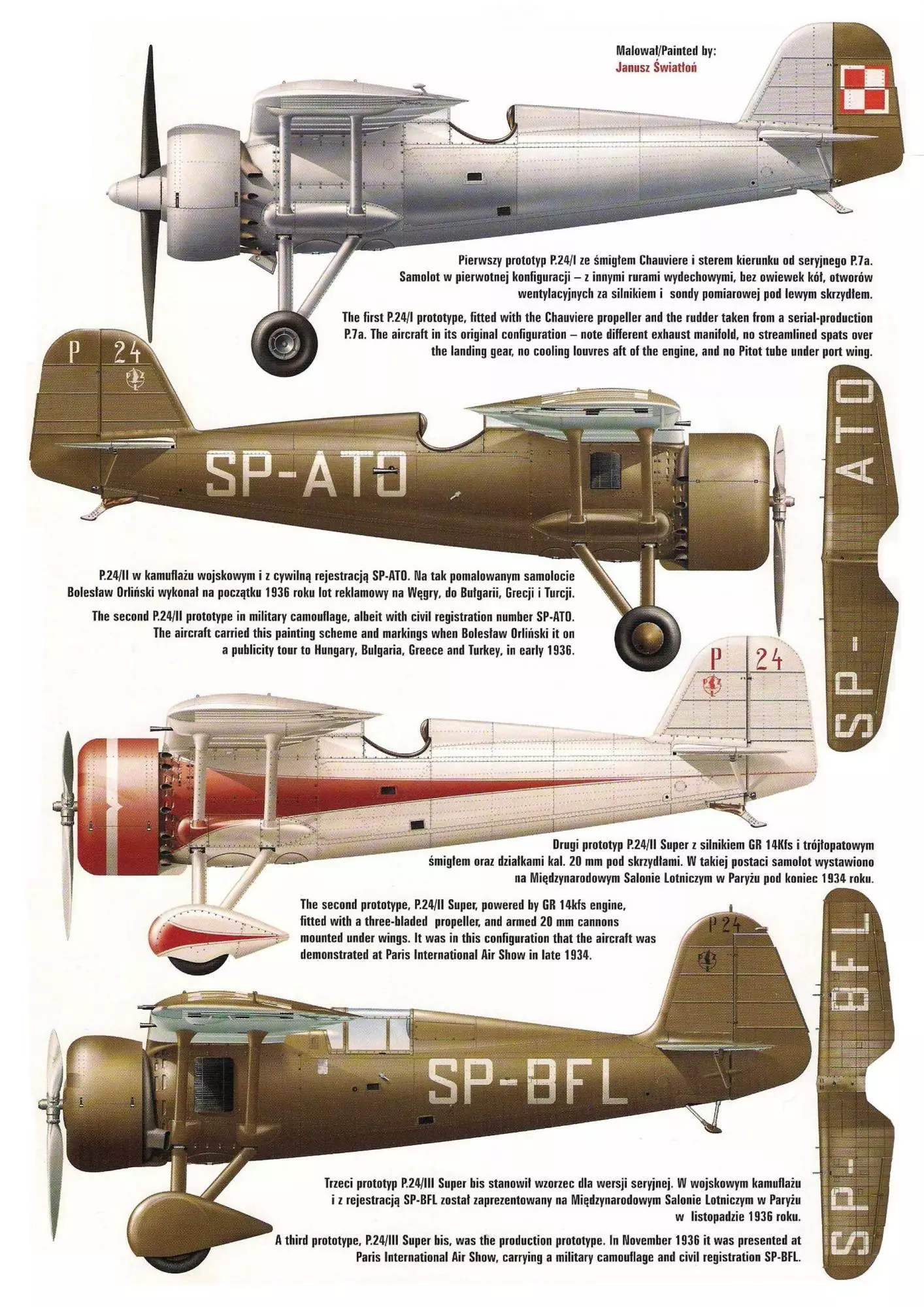 Branitelj neba Helade. Borac PZL P-24 Preuzimanje