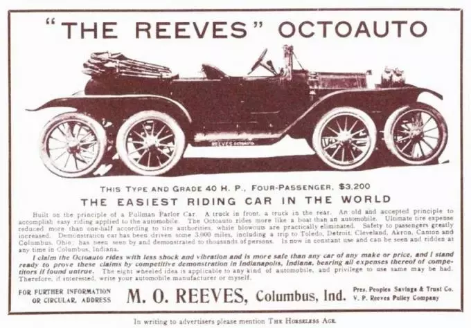 Reeves OctoAuto कार। उनीहरु यो आठ मा मात्र हाँसे